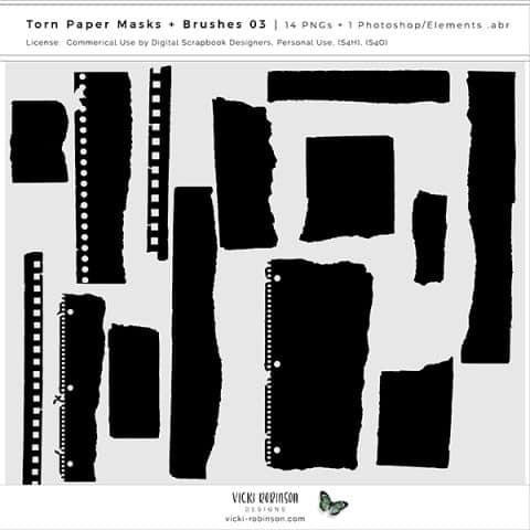 Creating a Torn Paper Effect on Your Digital Scrapbook Page | Vicki ...